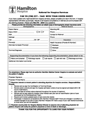 Referral for Hospice Services - Vitruvian Health
